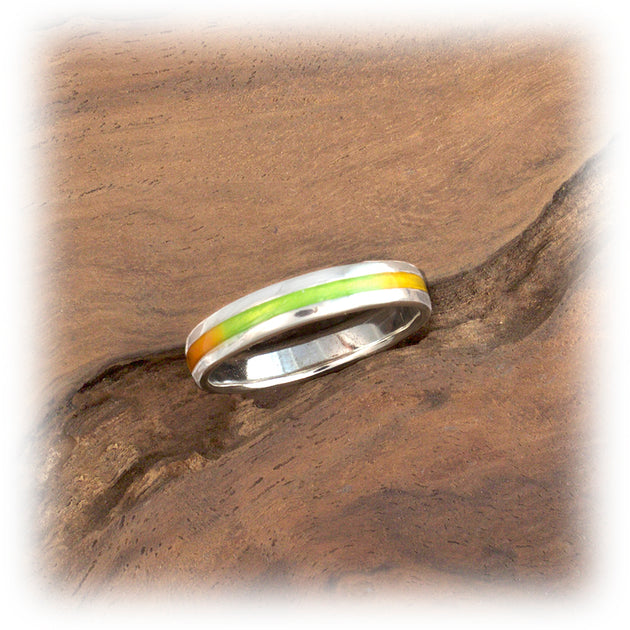 Resin Stacking Ring - Balance – Silver Element Jewelry