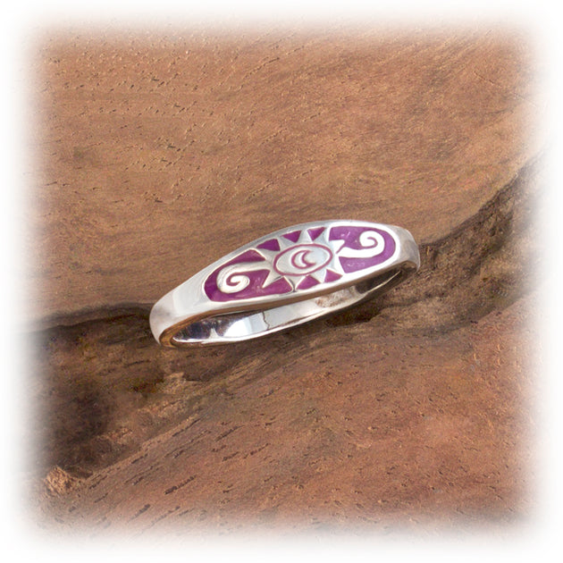 Resin Image Ring - Solar Eye – Silver Element Jewelry